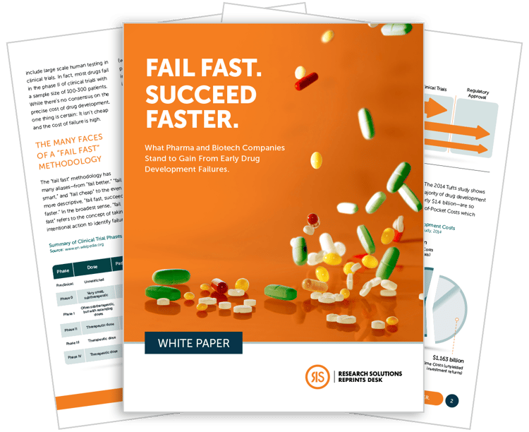 In Drug Development, Early Failure Breeds Success